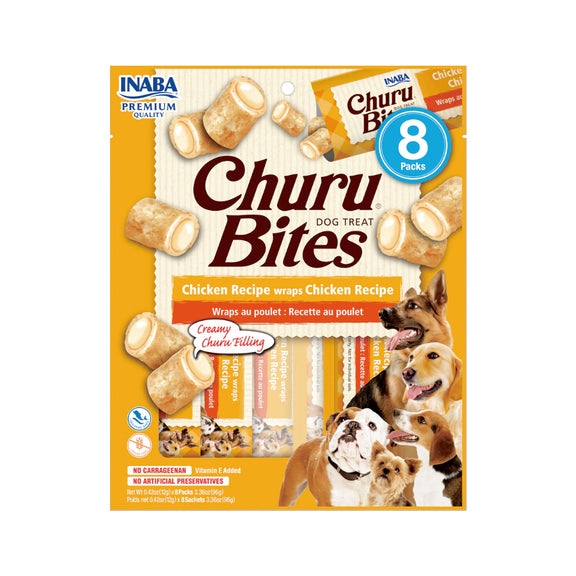 Inaba Churu Bites Chicken wraps with Chicken Recipe Dog Treats – Pet ...